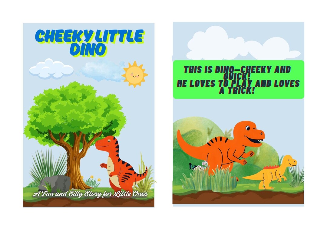 Cheeky Little Dino: Toddler's Book About Friendship and Empathy - Etsy ...