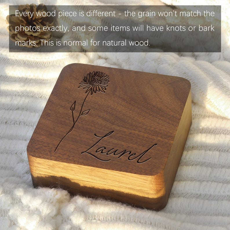 Custom Jewelry Boxes - Walnut Bracelet Box With Luxe Velvet Interior ...