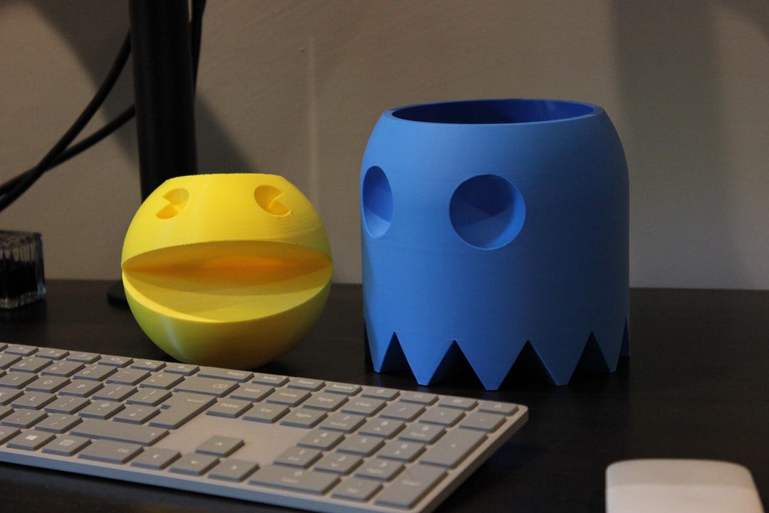 Pacman Ghost Pen/plant Holder - Etsy