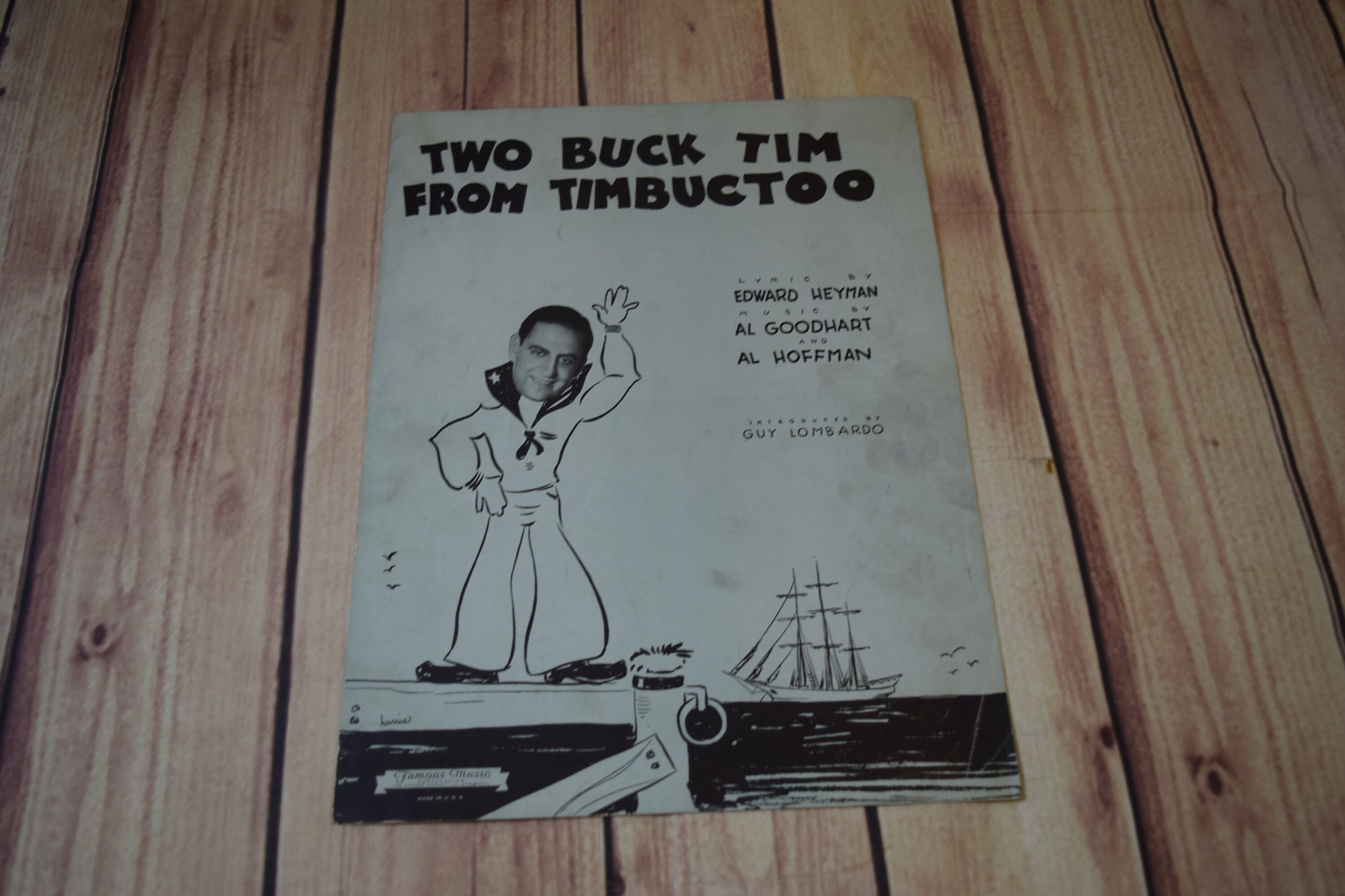 1933 Two Buck Tim Sheet Music - Etsy UK