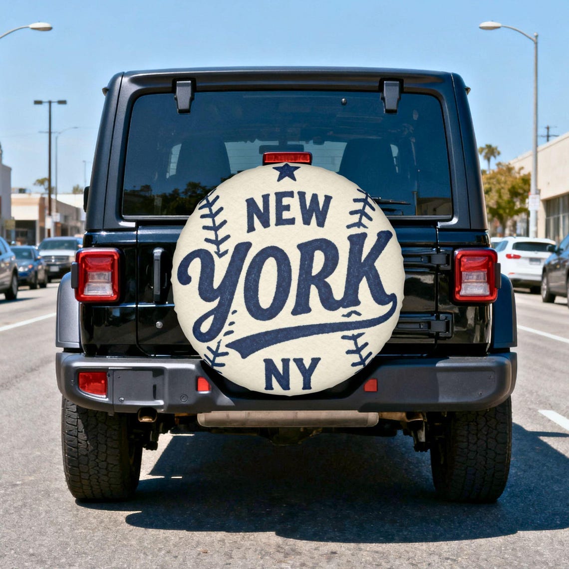 Spare Tire Cover – New York City Baseball Design, Sports Style Tire ...