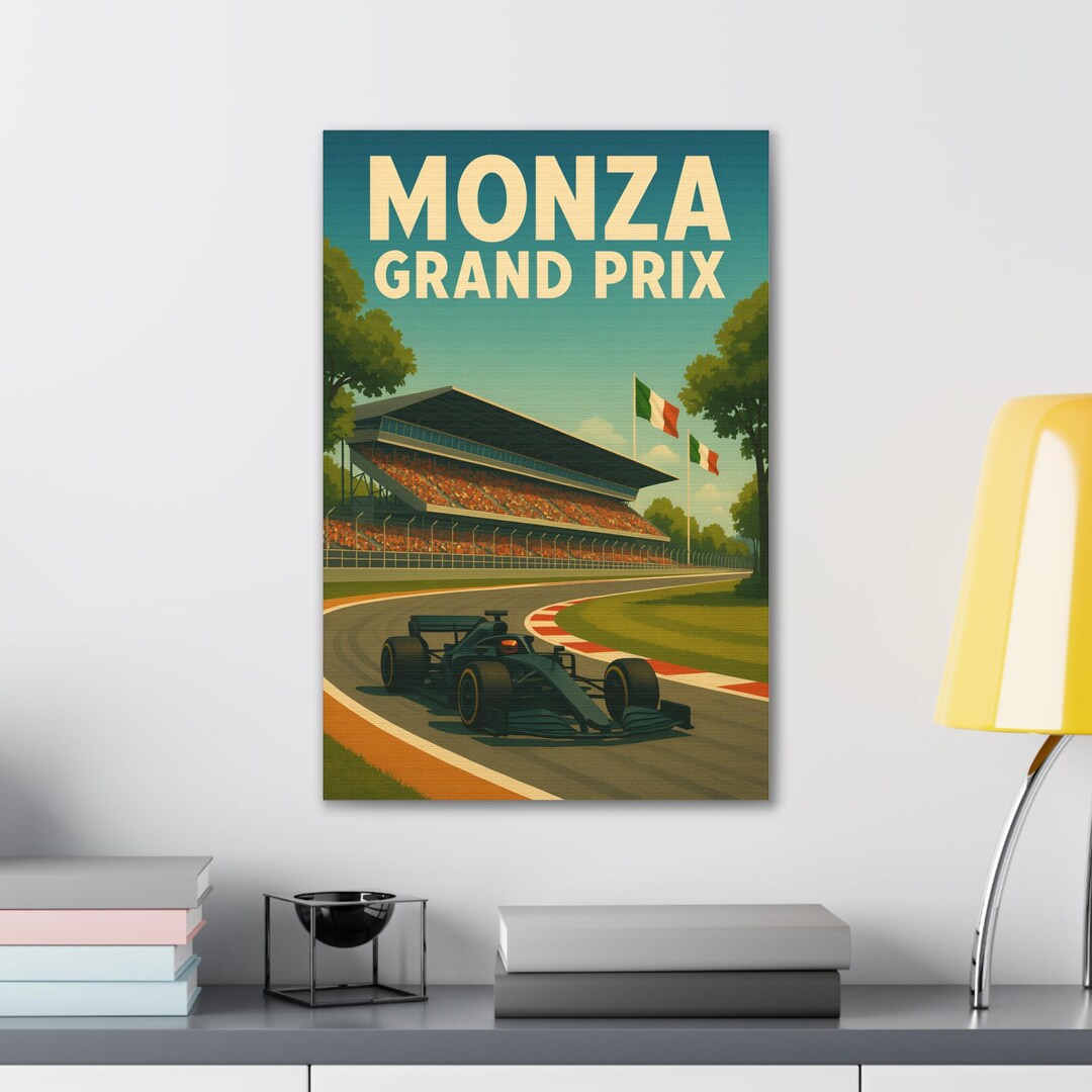 Monza Grand Prix Poster: Retro Formula 1 Racing Print (digital Download ...