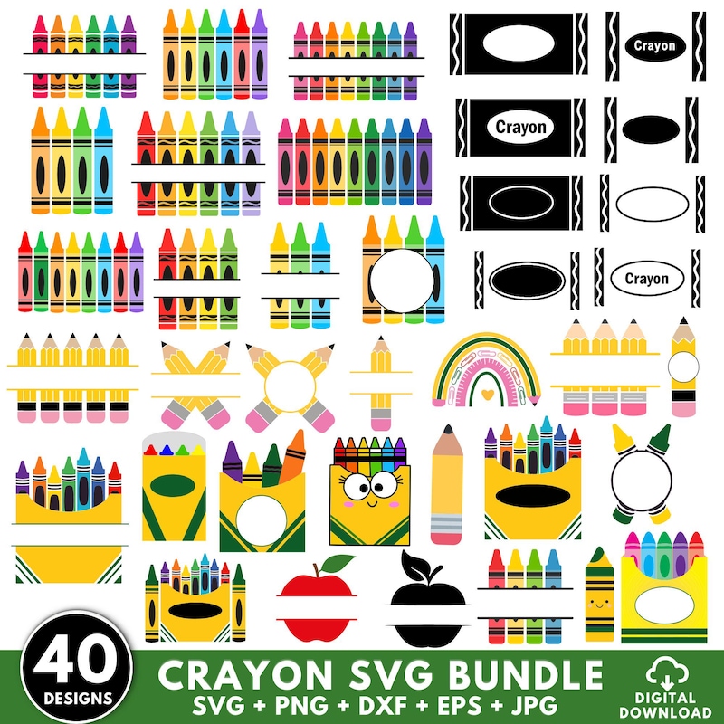 Crayola Svg - Etsy