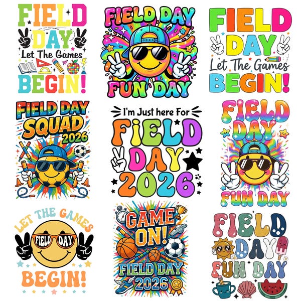 Field Day Clip Art - Etsy