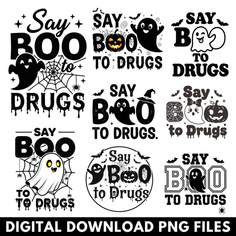 Say Boo to Drugs Png, Red Ribbon Week Png,recovery Png,red Ribbon Png ...