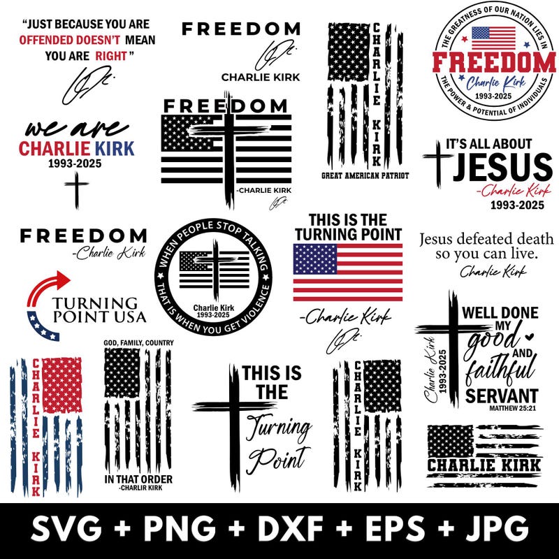 Charlie Kitk Freedom - Etsy