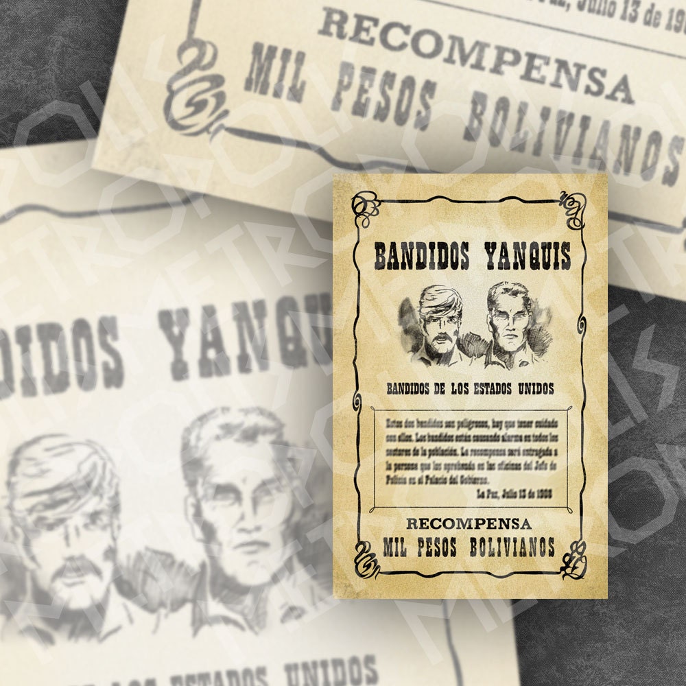 Butch Cassidy And The Sundance Kid Wanted Poster