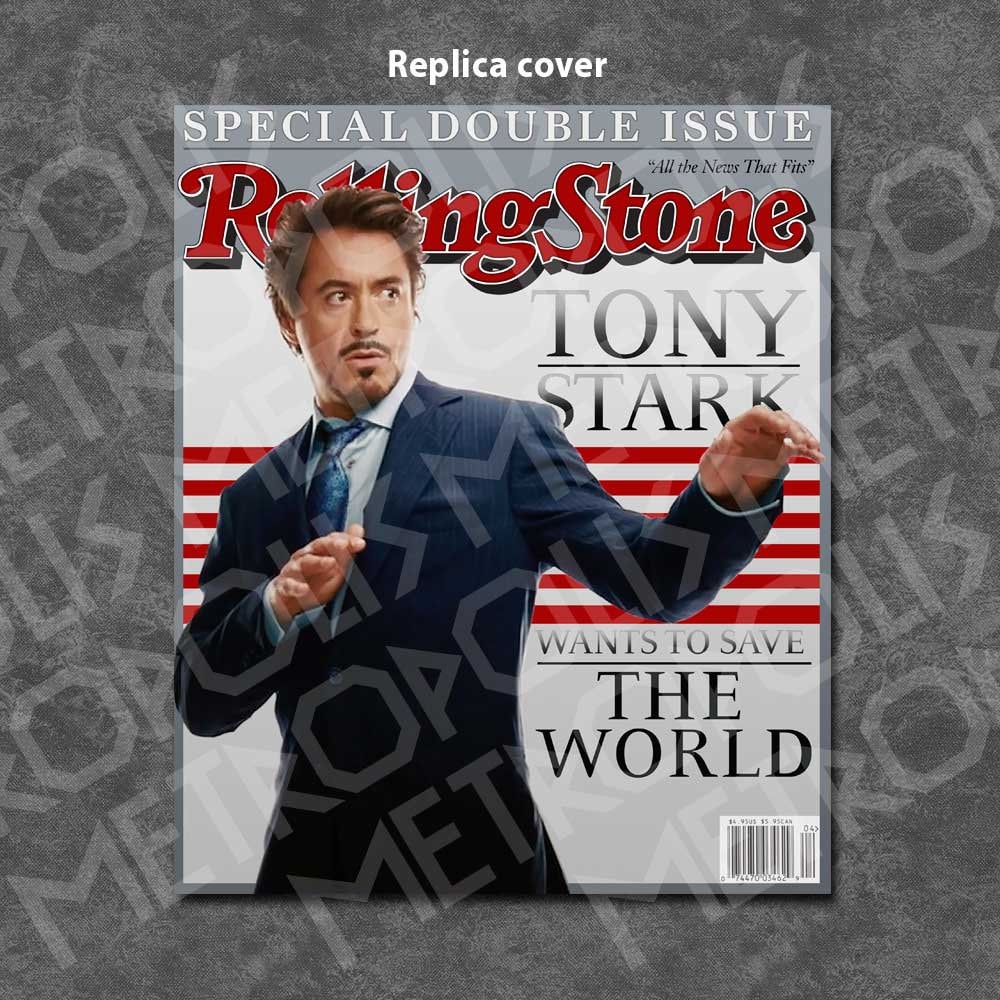 Tony Stark Rolling Stone Cover - Etsy UK