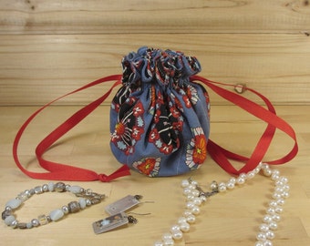 Drawstring Jewelry Pouch, Jewelry Storage, Travel Jewelry Pouch, Travel ...