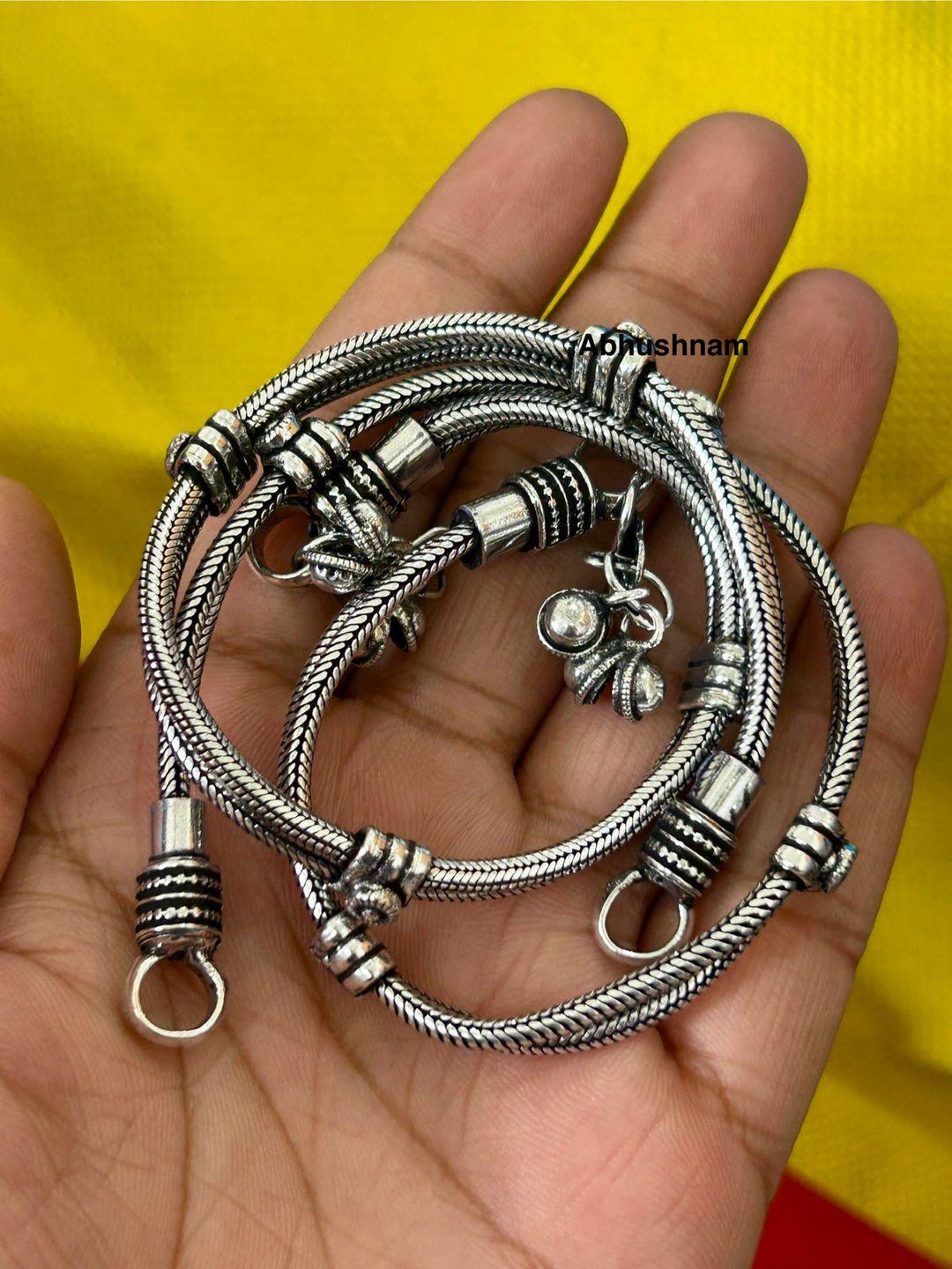 Oxidized Silver Ghungroo Anklets, Indian Dancing Payal Pair - Etsy