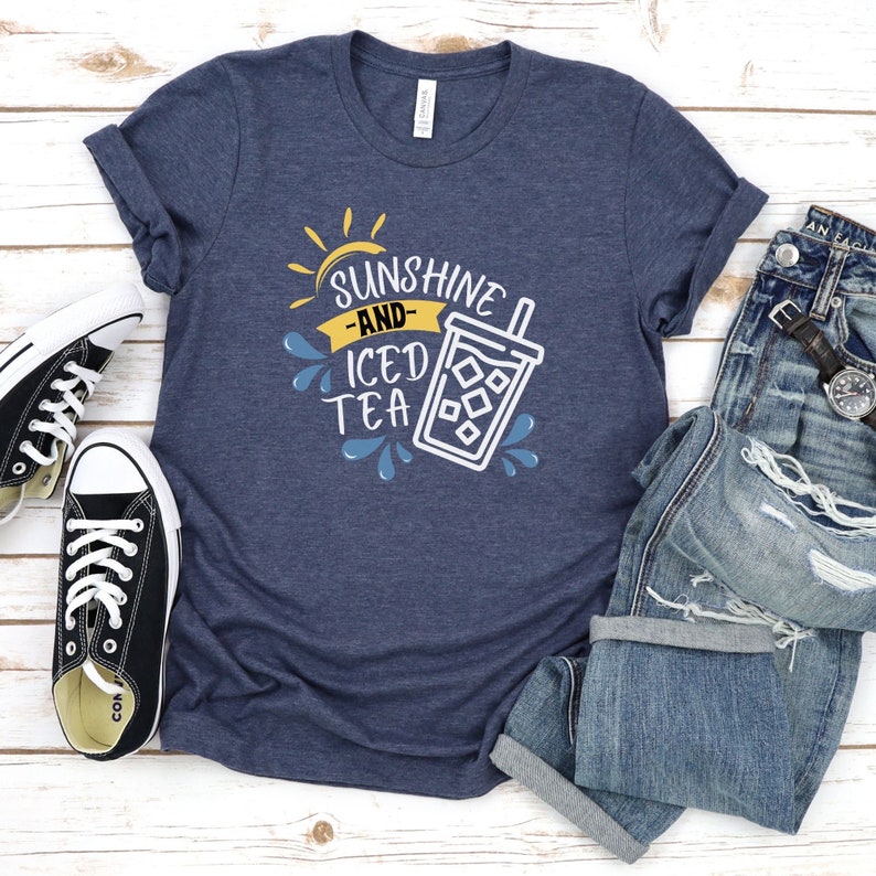 Iced Tea Shirt, Iced Tea Lover Gift, Trendy Iced Tea Shirt, Sunshine ...