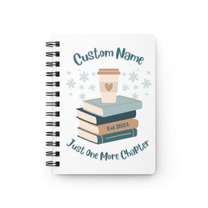 Custom Book Lover Notebook, Custom Book Club Gift, Personalized Book ...