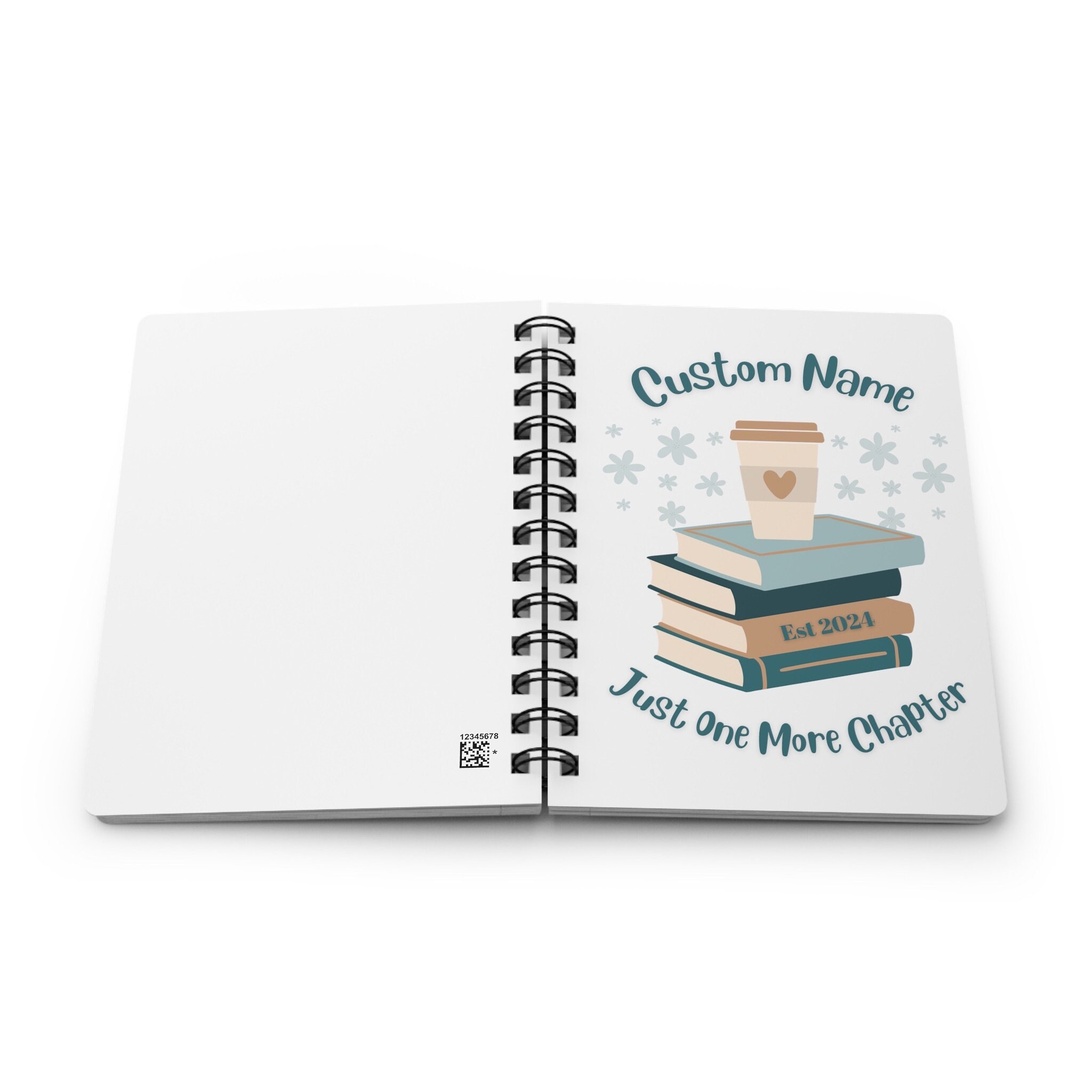 Custom Book Lover Notebook, Custom Book Club Gift, Personalized Book ...