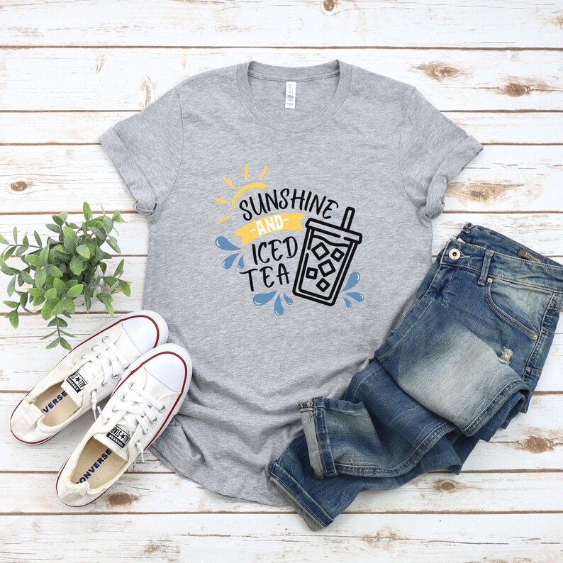 Iced Tea Shirt, Iced Tea Lover Gift, Trendy Iced Tea Shirt, Sunshine ...