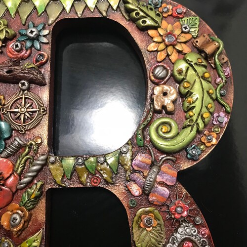 Letter R Wood Multi-layered Monogram 3D Layered Art - Etsy