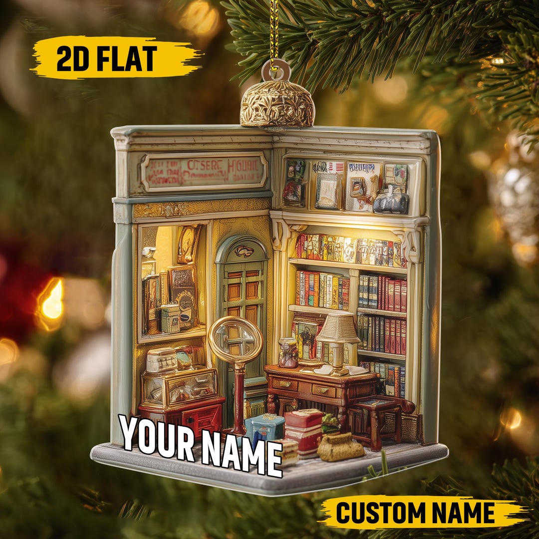 Personalized Collector Ornament With Custom Name | Stamp Coin Card Room ...