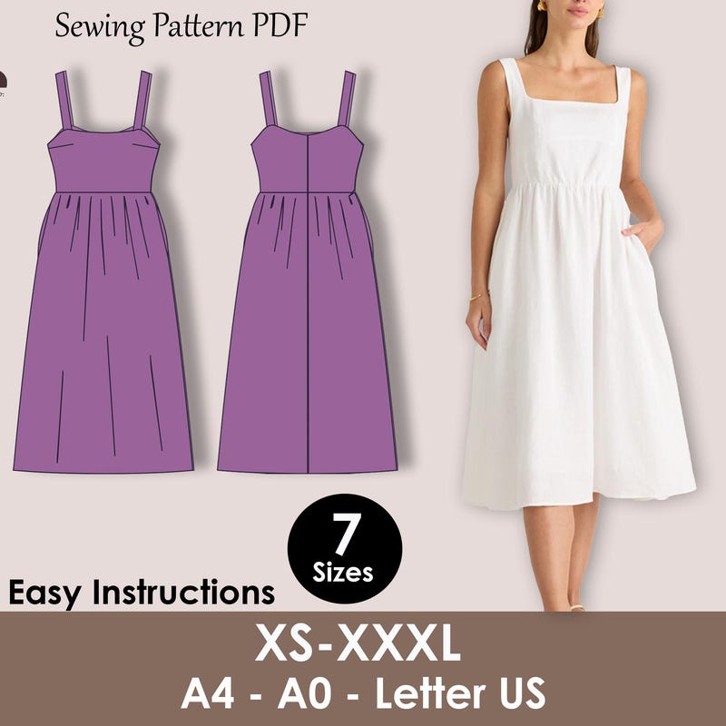Gauze Dress Pattern - Etsy