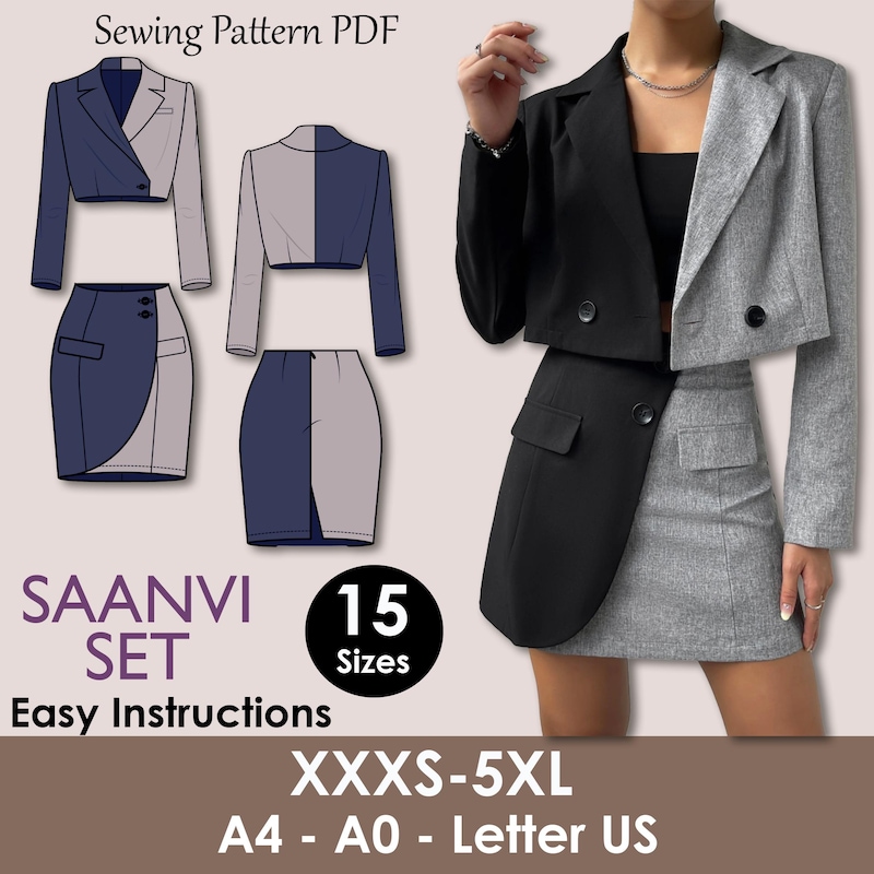 Womens Suit Pattern - Etsy