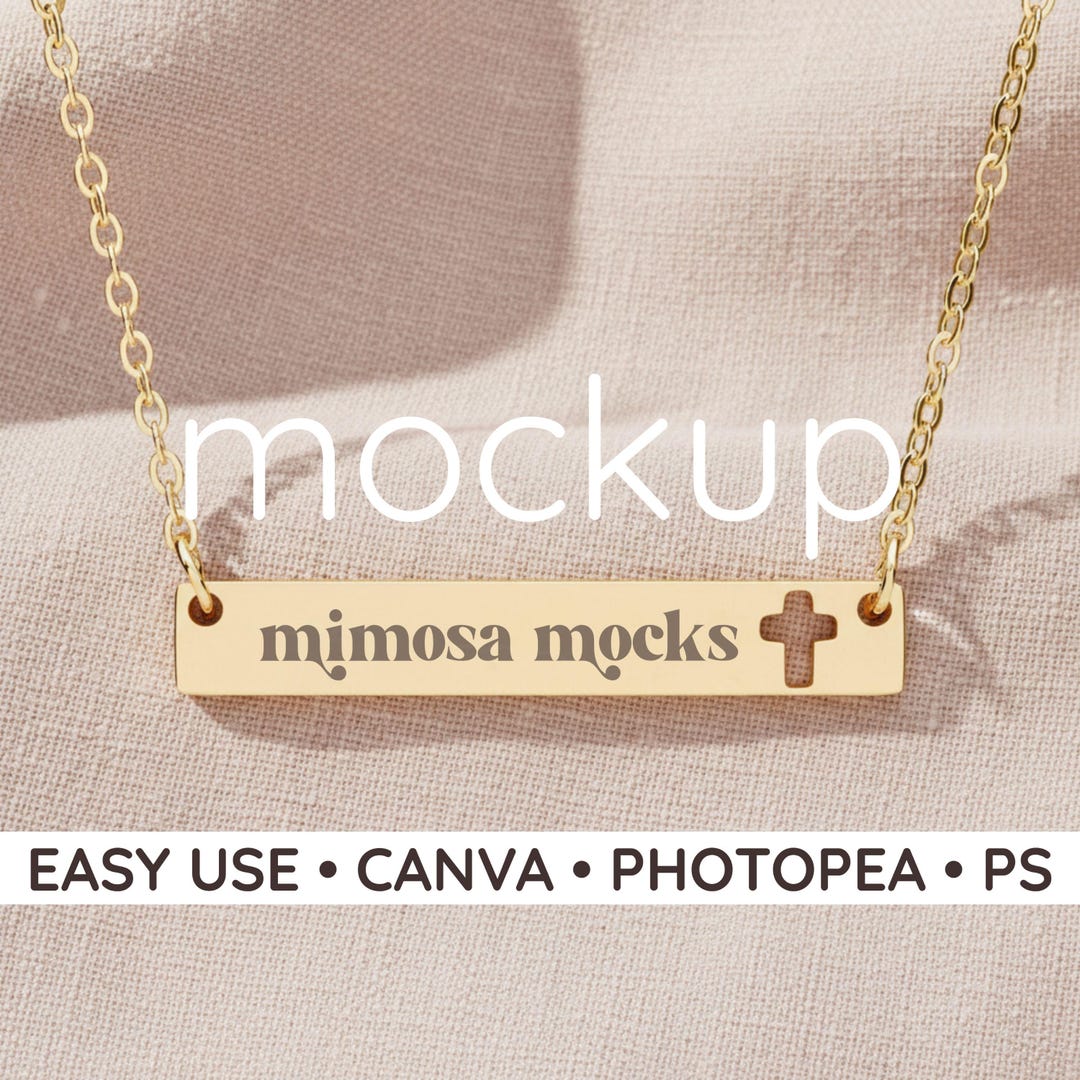 Cross Necklace Mockup POD Cross Cutout Necklace Mock Ups (PNG) - Etsy