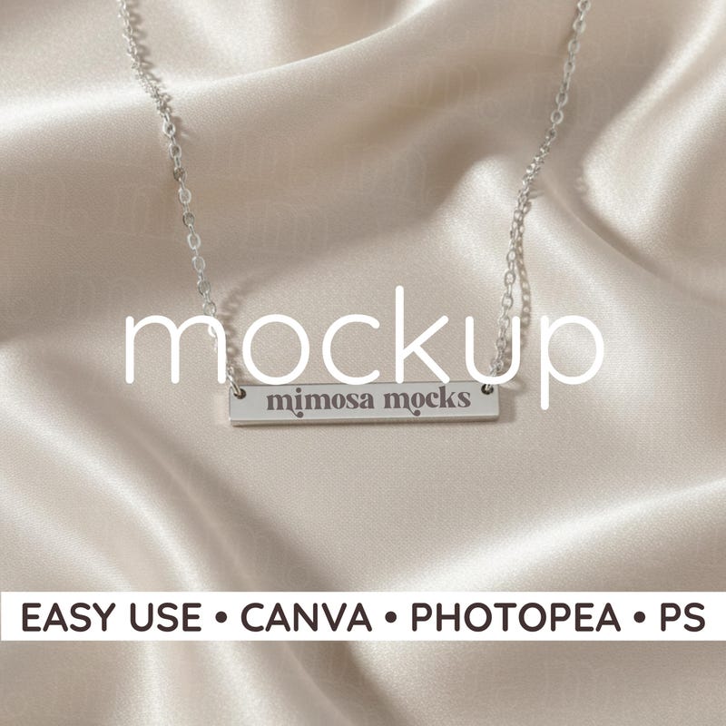 Printify Bar Necklace - Etsy