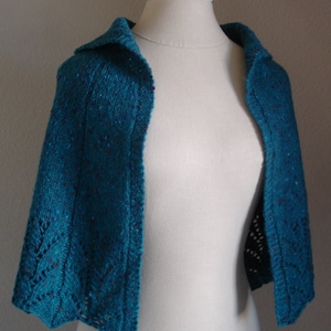 Hand Knit Wool Tweed Capelet Wrap - Etsy