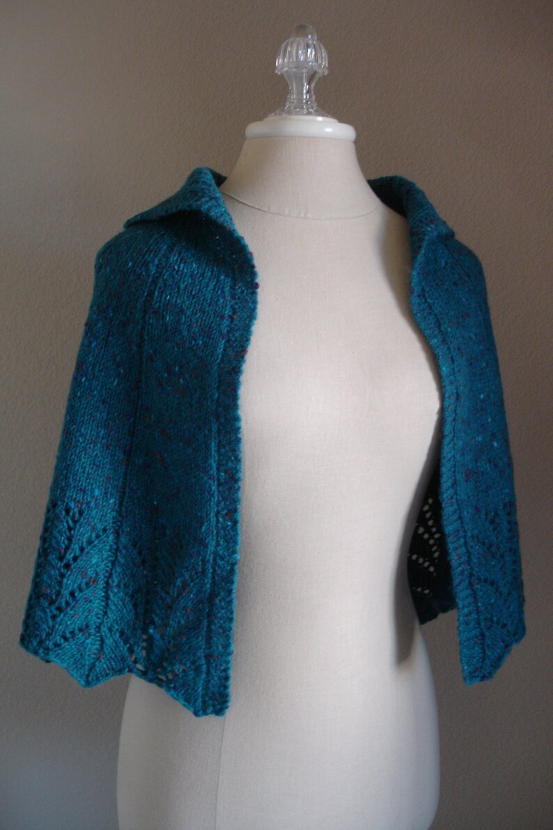 Hand Knit Wool Tweed Capelet Wrap - Etsy