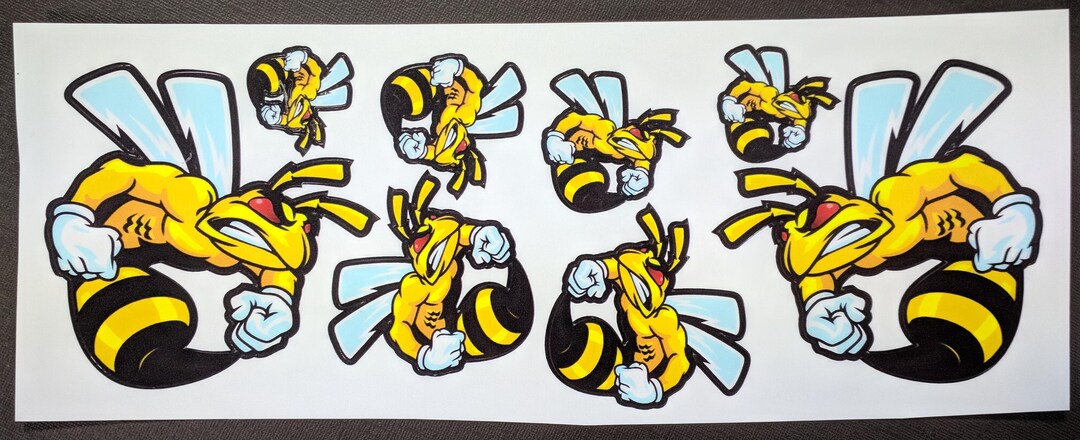 8 Sticker Set for Honda Hornet CBF600 Mad Bee Laminated Decals for ...
