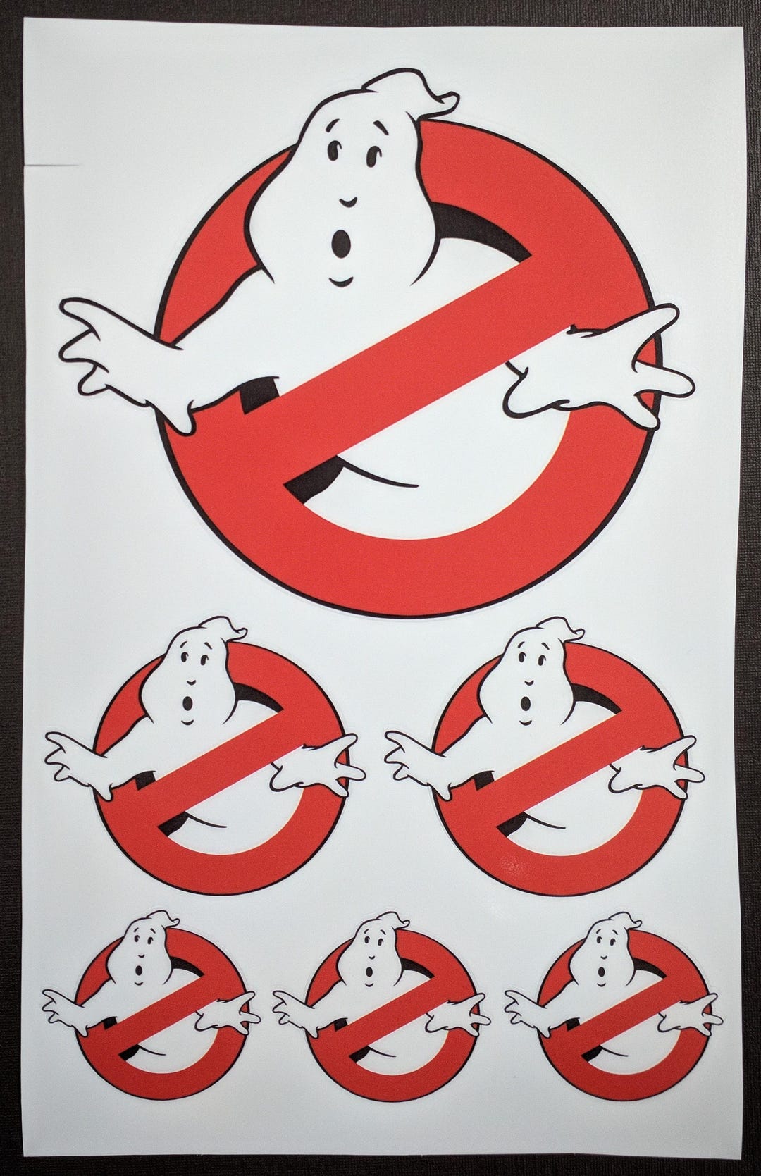Ghostbusters Laminated Sticker Set for Ghostbusters Logo and Movie ...
