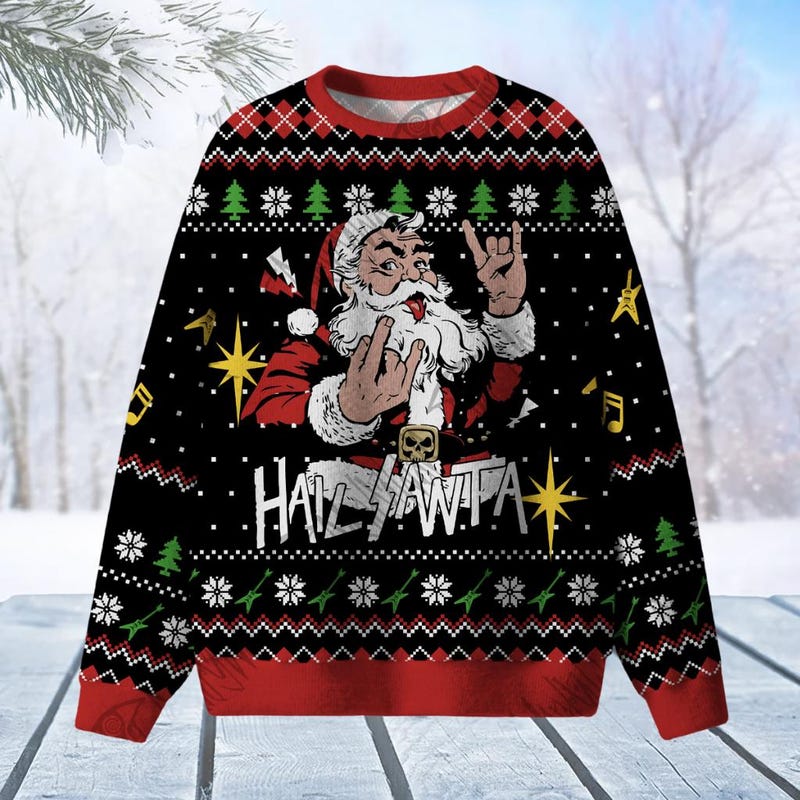 Heavy Metal Christmas Sweater - Etsy