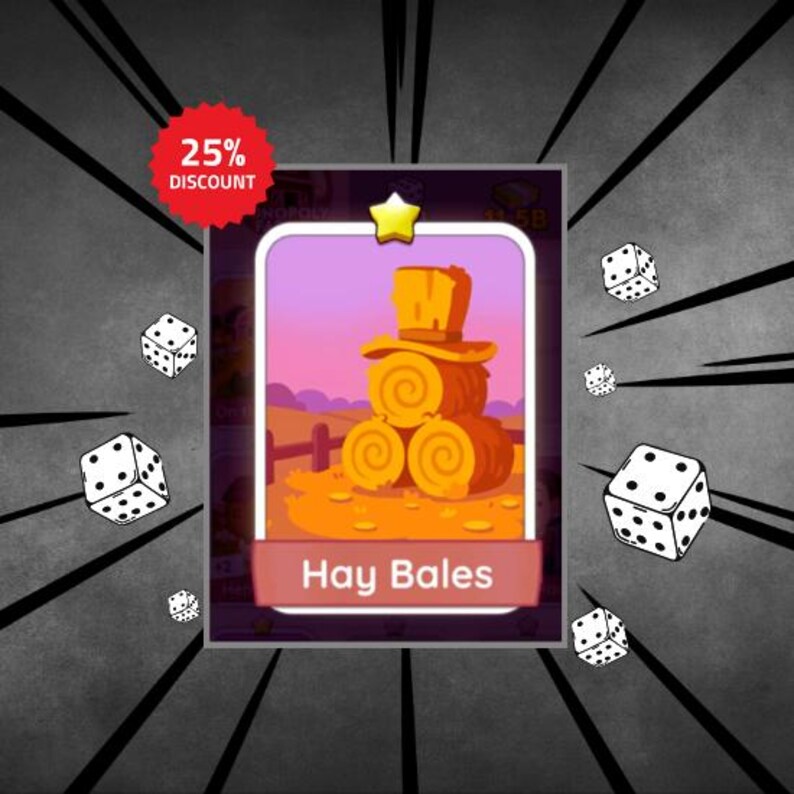 Hay Bales 1 Star Sticker Set 1 - Etsy