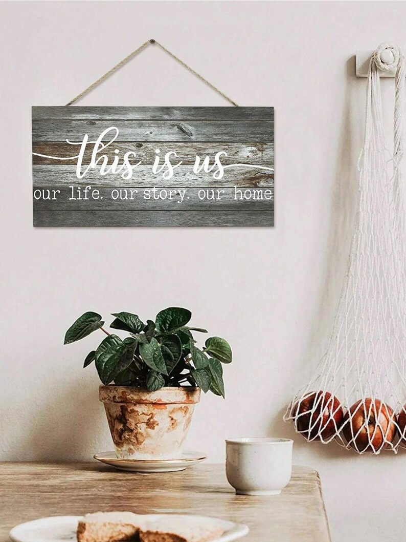 Modern Slogan Wood Wall Hanging: Inspirational Home Decor - Etsy