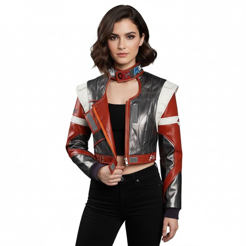 Panam Palmer Jacket: Cyberpunk 2077 Inspired Faux Leather Cosplay - Etsy
