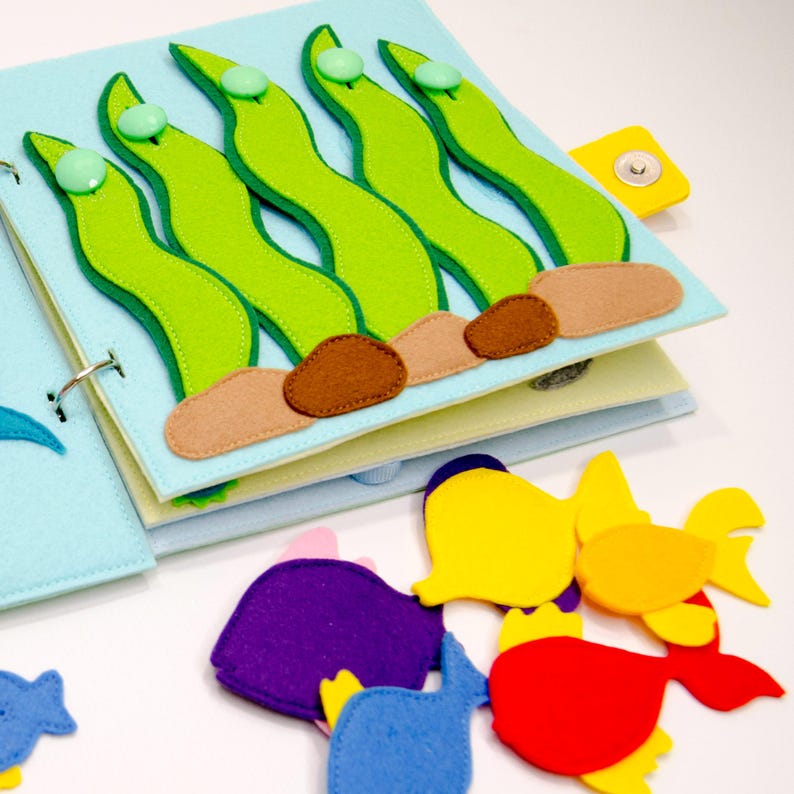 Quiet Book Page, Under the Sea, Seaweed Page, PDF+SVG Pattern and ...