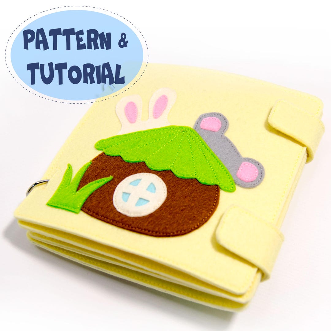 Felt Quiet Book Sewing Pattern PDF – 12x12 Cm (4.7x4.7") DIY Tutorial ...