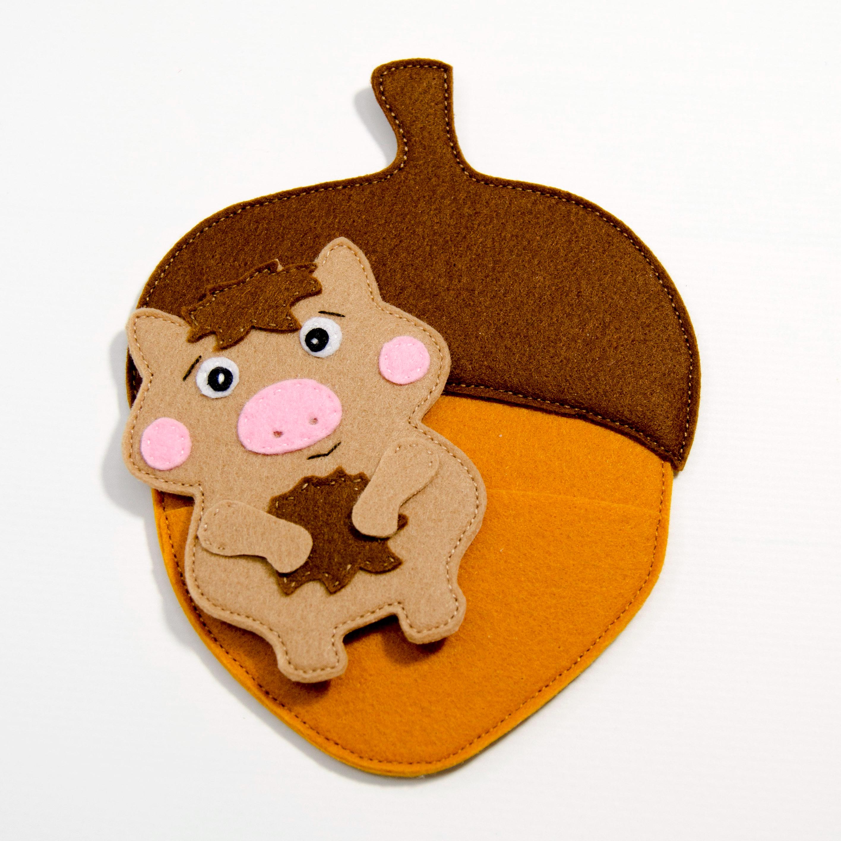 Boar in Acorn House, Sewing Pattern and Tutorial (PDF + SVG) - Etsy