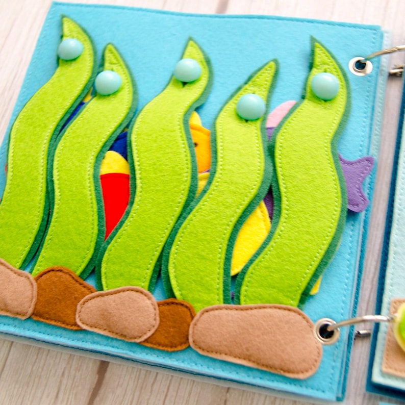 Quiet Book Page, Under the Sea, Seaweed Page, PDF+SVG Pattern and ...