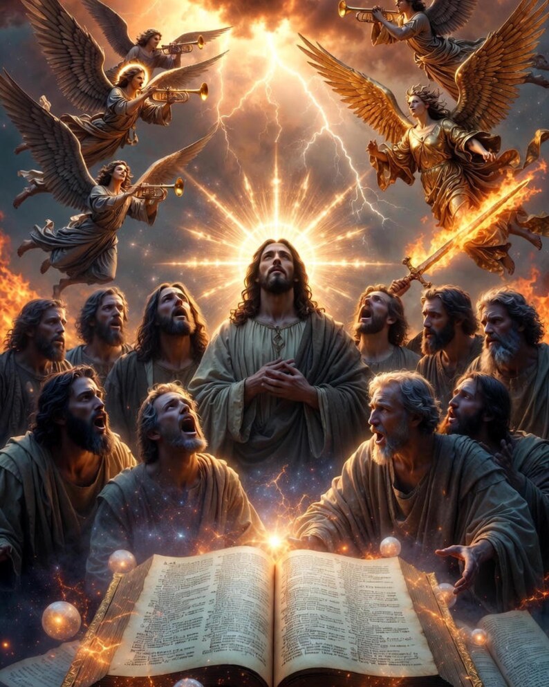 Sacred Art Print, Angelic Celestial Codex, Religious Decor - Etsy