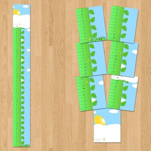 Growth Chart for Children, Jack and the Beanstalk, Printable - Etsy