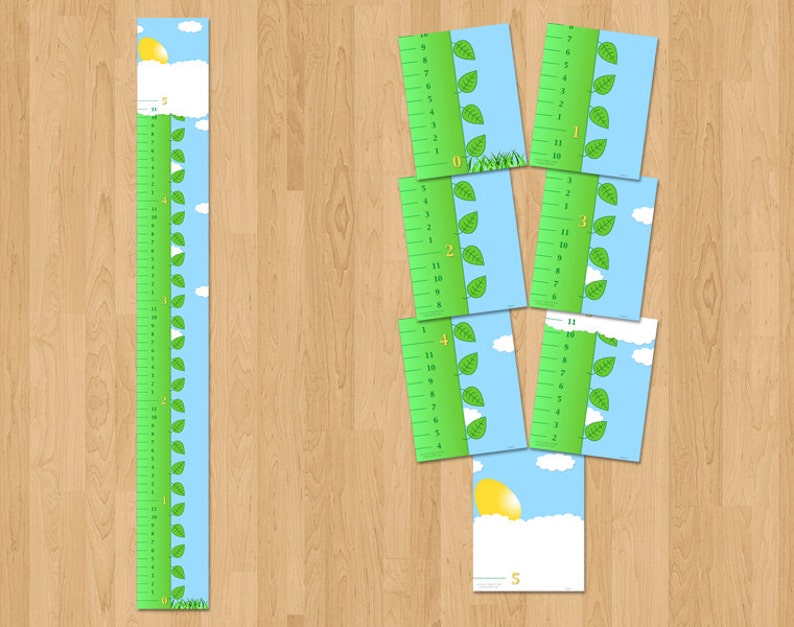 Growth Chart for Children, Jack and the Beanstalk, Printable - Etsy