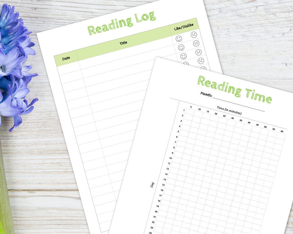 Summer Reading Log With Incentive Page for Kids, Printable - Etsy