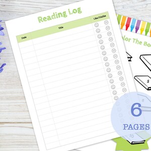Summer Reading Log With Incentive Page for Kids, Printable - Etsy