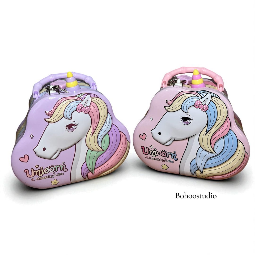 Unicorn Metal Coin Bank – Cute Money Box-cute Metal Unicorn Bank – 3 ...