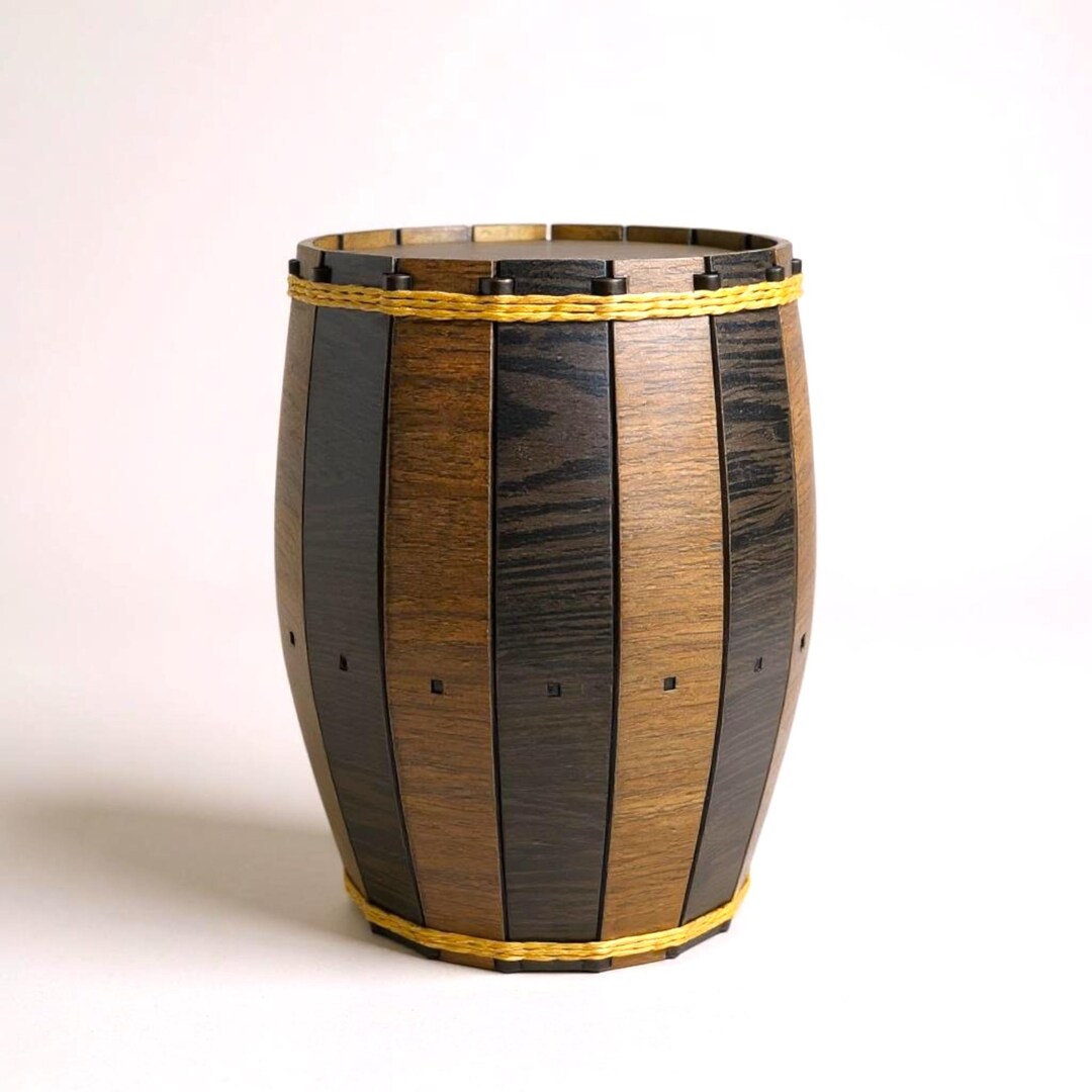 Wooden Barrel Coin Bank | MDF Decorative Money Box-handcrafted MDF ...