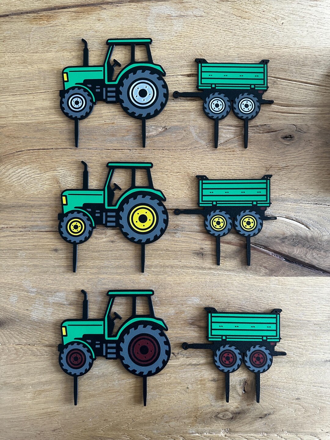 Tractor With Trailer Cake Topper | 3D Print | Farmhouse Decoration ...