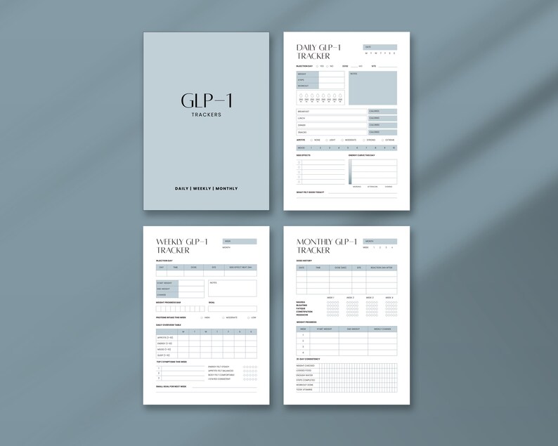 GLP1 Medication Tracker | Semaglutide Symptom Log | Injection and ...
