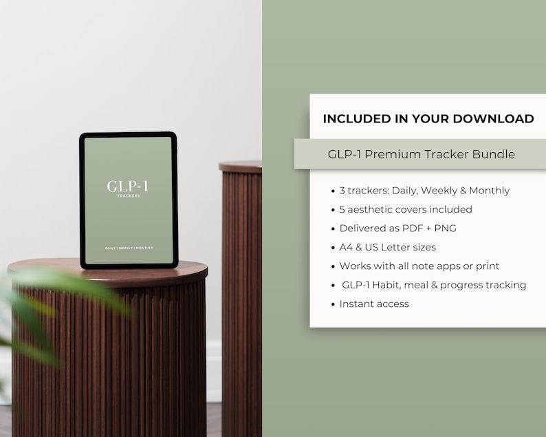 GLP1 Habit Tracker | Tirzepatide Peptide Log for Weight Loss ...