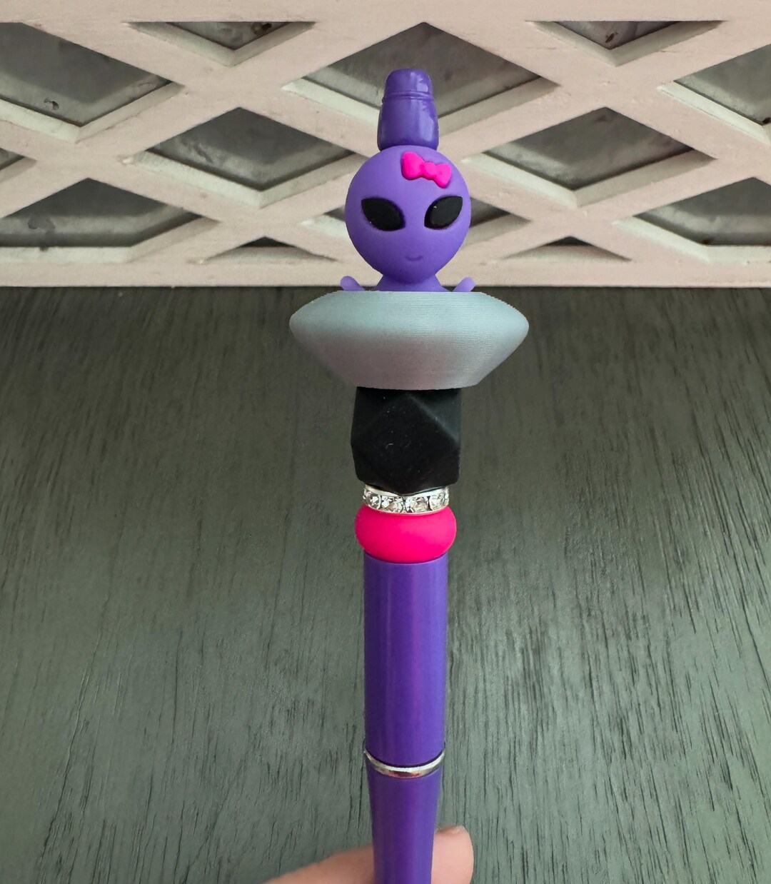 Purple Alien in Space Ship - Etsy