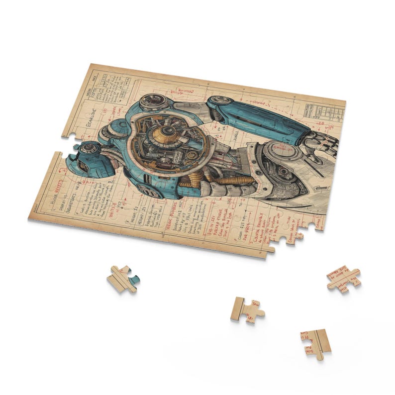 Robot Blueprint Vol. 04- Leaked Internal Schematics - Retro Sci-fi ...