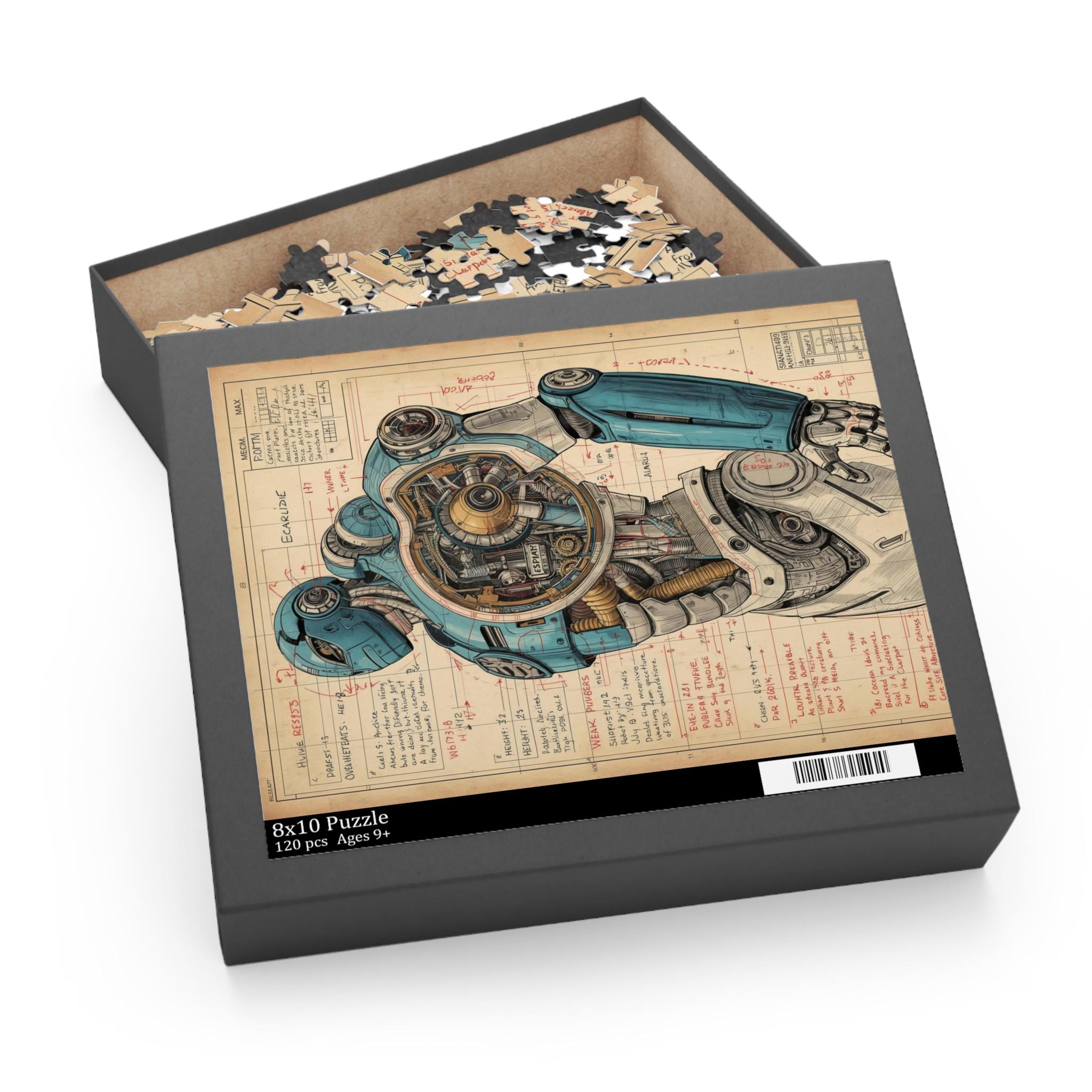Robot Blueprint Vol. 04- Leaked Internal Schematics - Retro Sci-fi ...