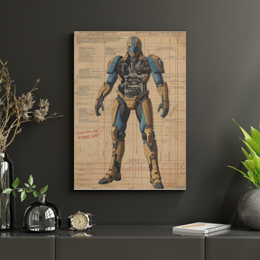 Robot Blueprint Vol. 03 - Leaked Internal Schematics - Retro Sci-fi ...